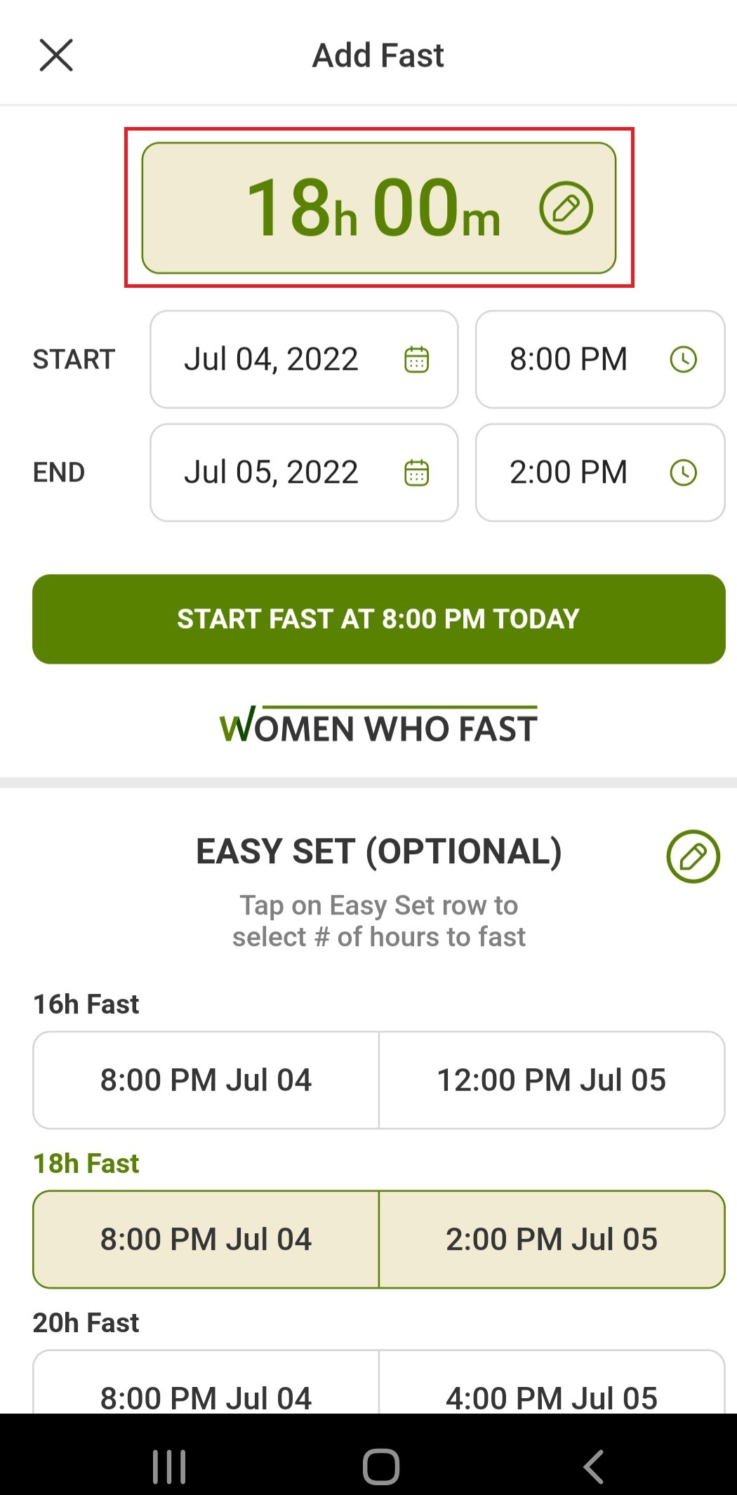 How To Customize Your Fasts On The App - Women Who Fast