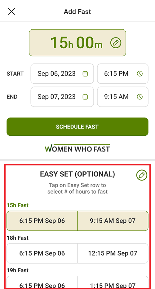 Intermittent Fasting Calculator - Women Who Fast app - Women Who Fast