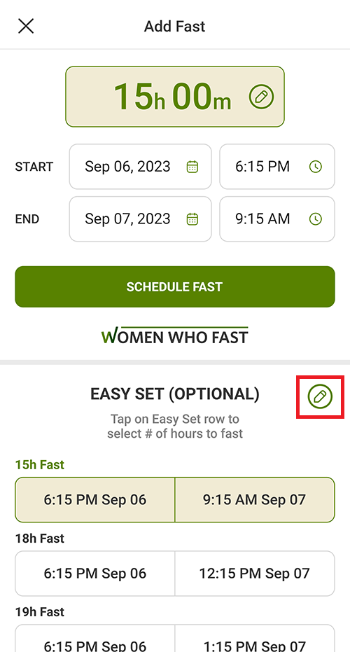 Intermittent Fasting Calculator - Women Who Fast app - Women Who Fast
